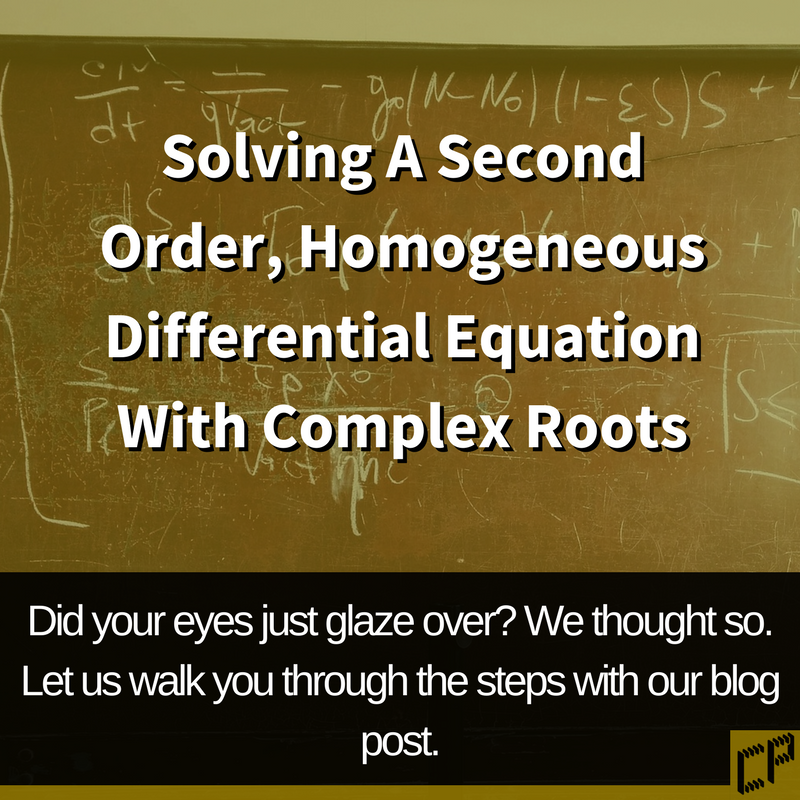 College Park Tutors Blog Differential Equations Solving A Second